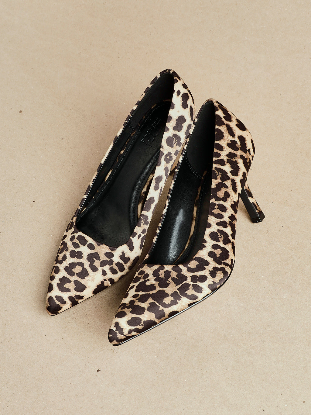 Wide Fit Leopard Satin Classic Court Heel – Linzi