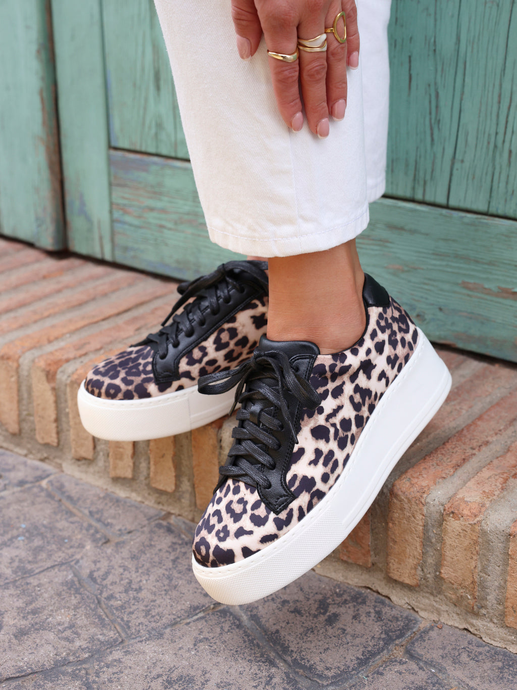 Leopard Print Platform Trainer – Linzi